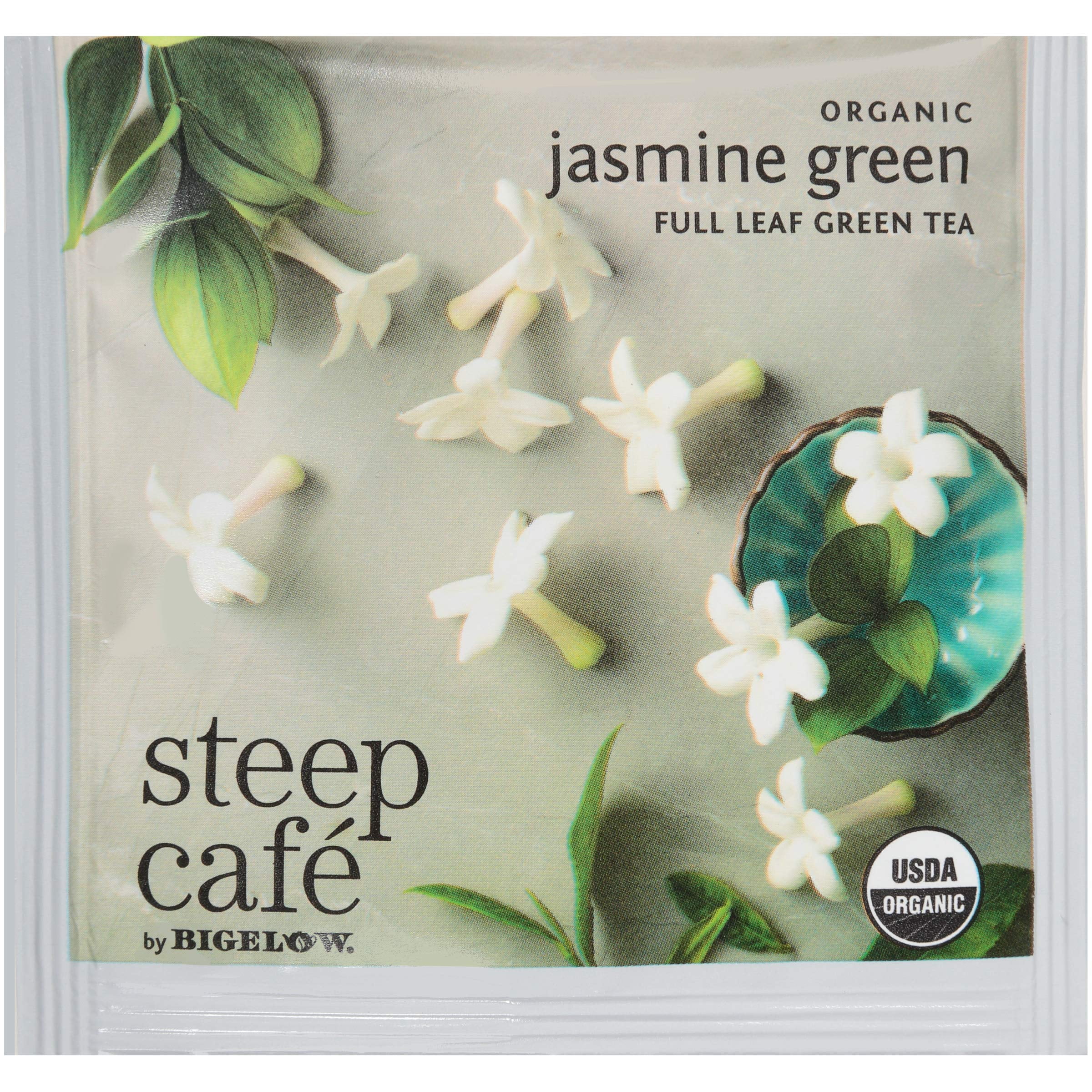 Pack of 2 - Steep Café Organic Jasmine Green Tea, 50 Bags Per Box ...