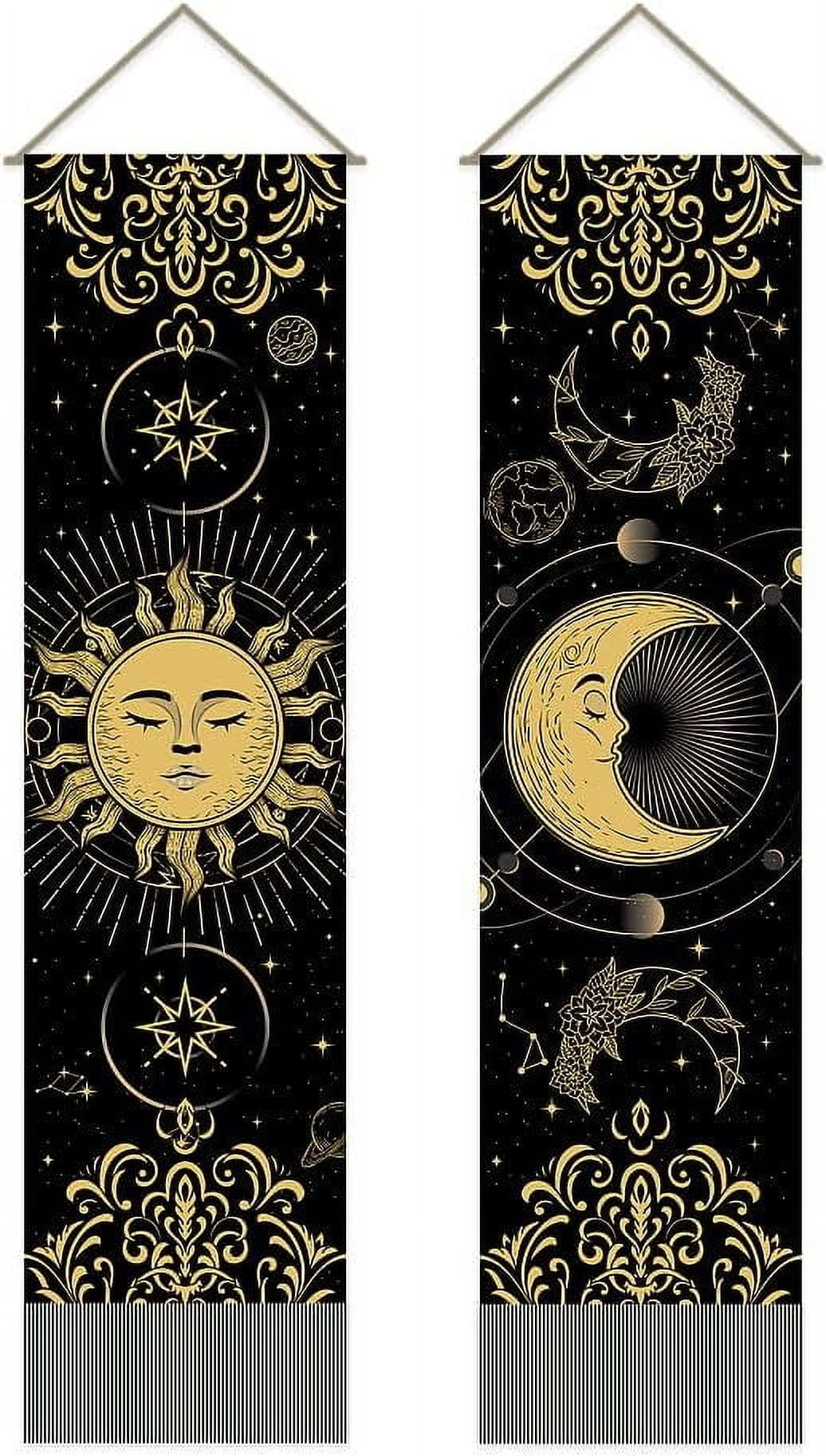 Pack of 2 Sun Moon Tapestries Constellation Universe Tapestry Mystical ...