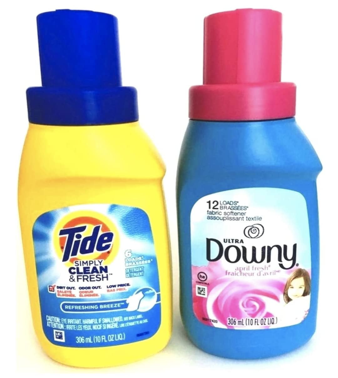 Pack of 2 - Tide Simply Clean & Fresh & Downy Travel Bundle – 2 Items ...