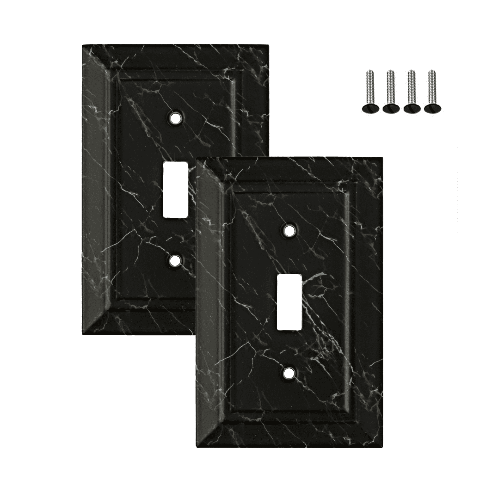 Pack of 2 Wall Plate Outlet Switch Covers by SleekLighting | Classic ...