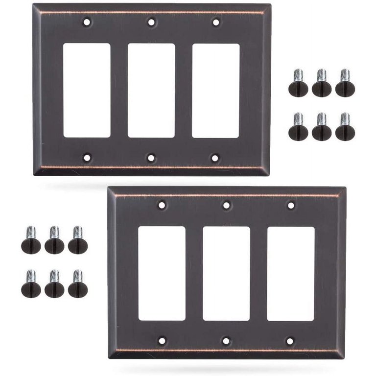 Oil Rubbed Bronze Light Switches Oil Rubbed Bronze Triple Toggle