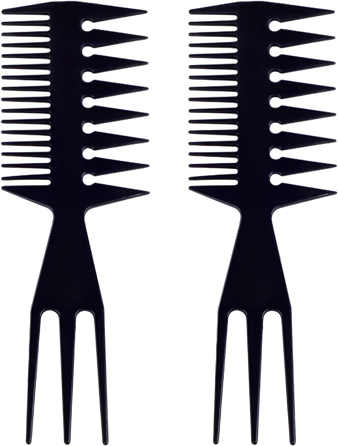 Pack of 2 Wide Comb, Double Sided Wide Coarse Tooth Comb, Antistatic ...