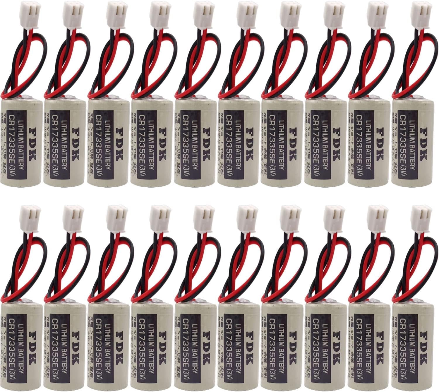 (Pack of 20) CR17335SE 3V 1800mAh Non-Rechargeable Lithium Cell for FDK ...