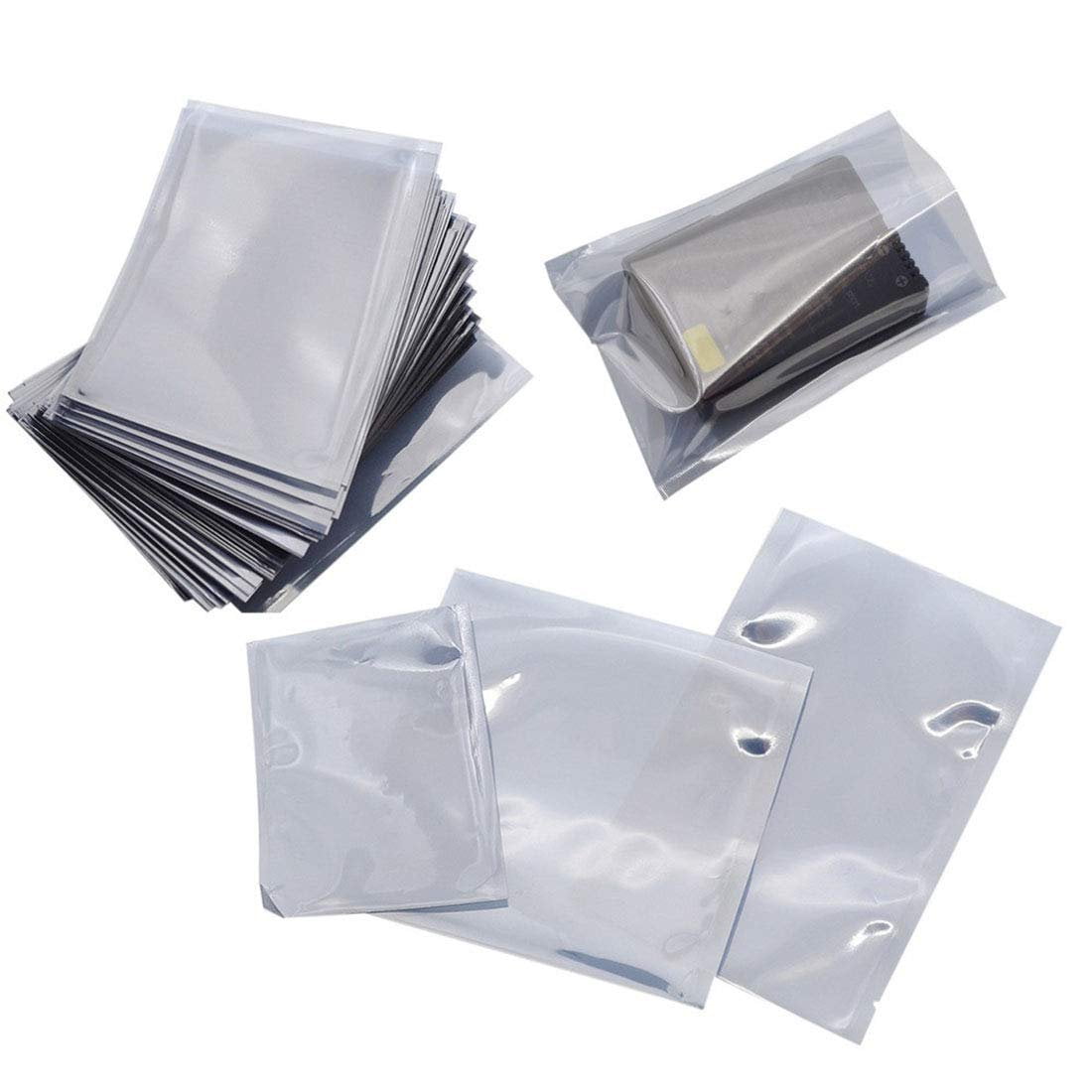 Pack of 200 Static Shielding Bags 18 x 18. Grey Electrostatic Bags ...