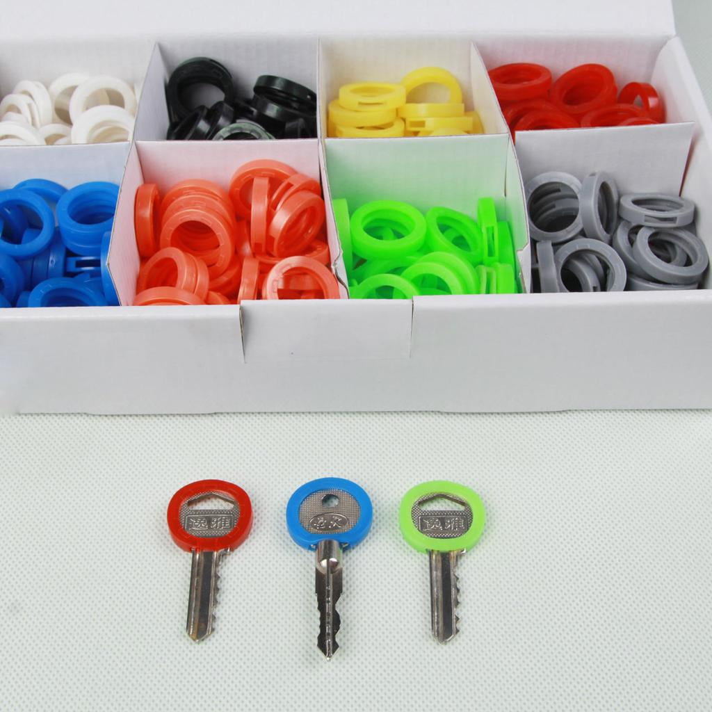 Pack 24 Assorted Colorful Markers Key Markers Case Holder Keyring ...