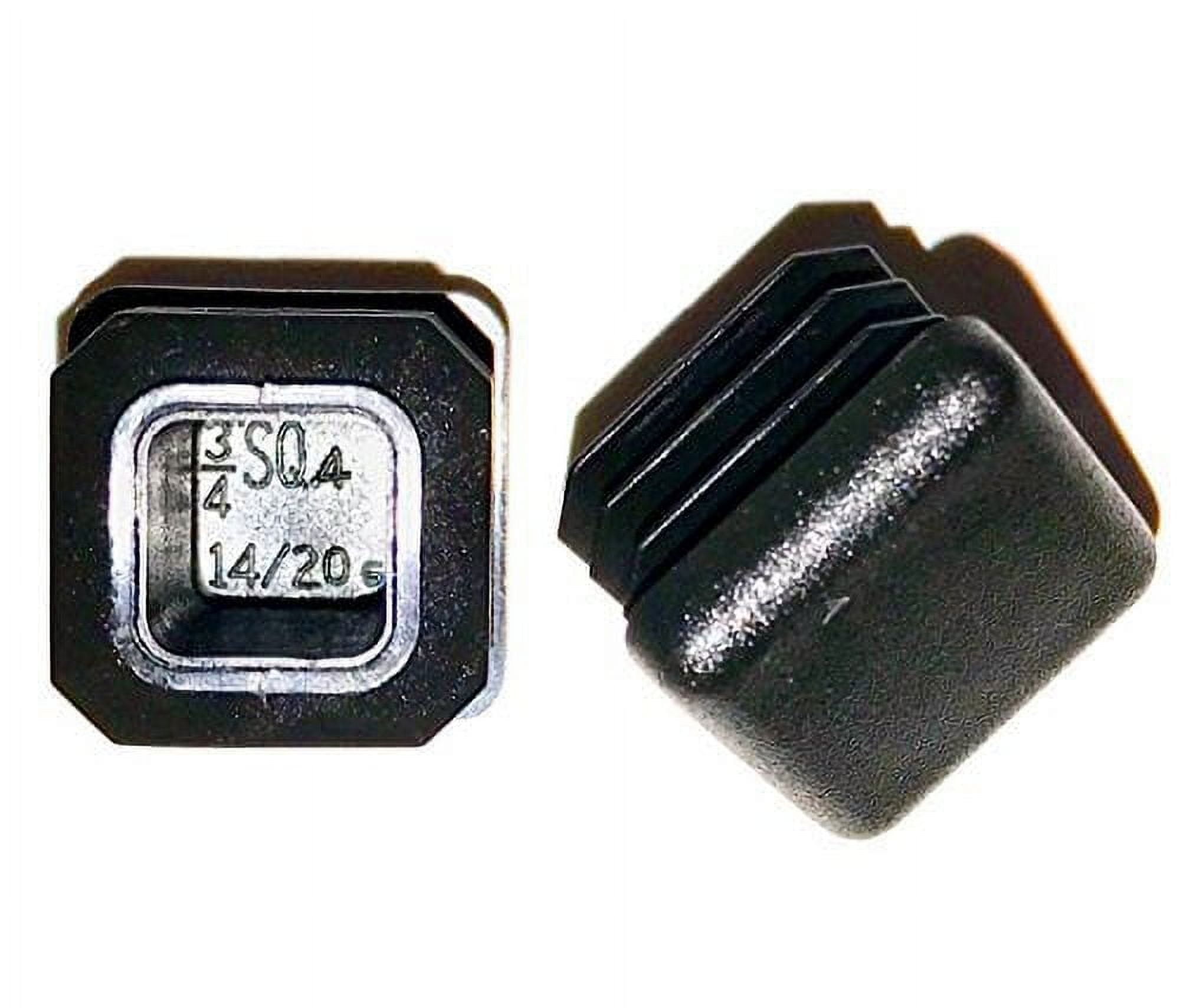 (Pack of 25) 3/4" OD Square End Caps (14-20 Ga - 0.59" - 0.67" ID Tube ...