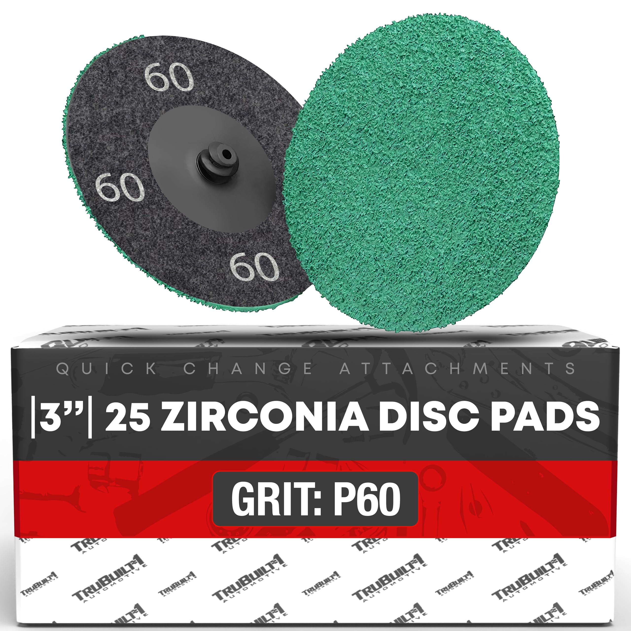 Pack of 25 3" Roloc Disc Sanding Surface Conditioning Disc, 60 Grit ...