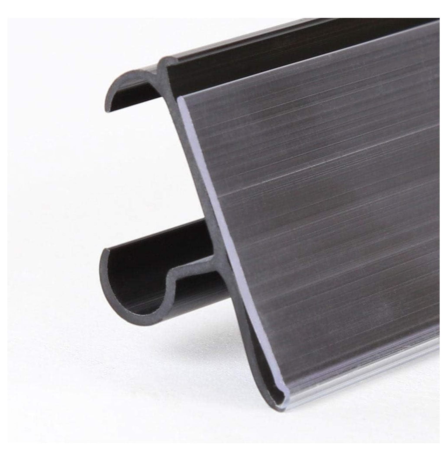 Pack of 25 Cooler Shelf Label Holders, 26 Inches Long, Black, for ...