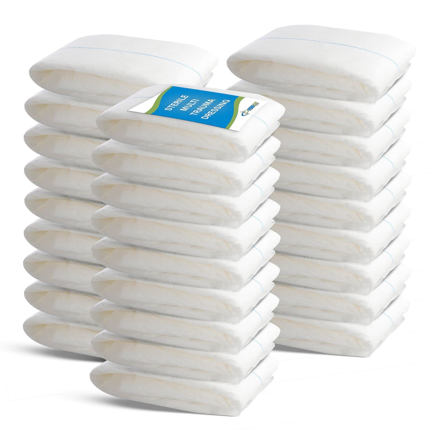 Pack of 25 First Aid Sterile Multi Trauma Gauze Pad Dressing - Stop ...