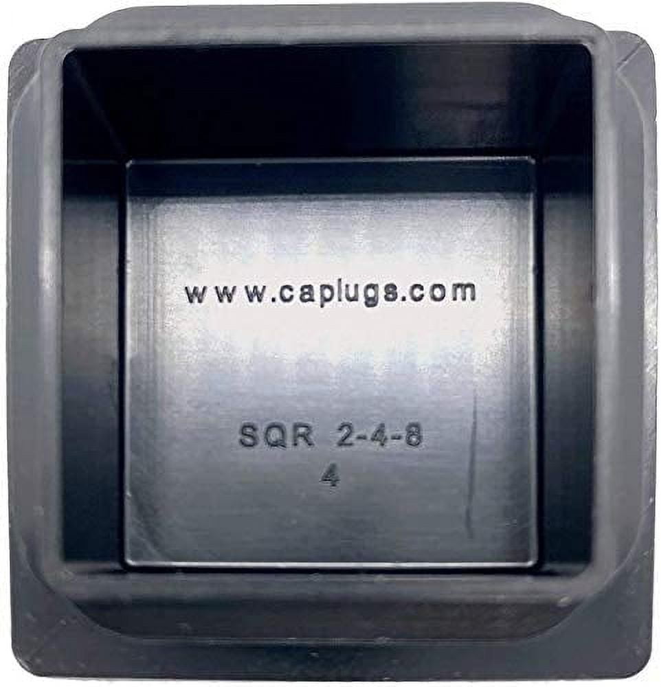 (Pack of 25) Genuine Caplugs ‘Made in USA’ 2" OD Square Tubing Plugs 4 ...