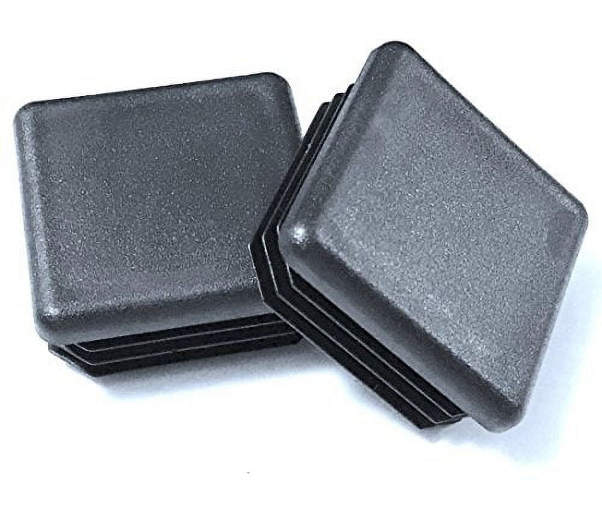 (Pack of 250) Cap Plugs - 2 1/2" - 2.5 Inch Square Black Plastic 10-14 ...