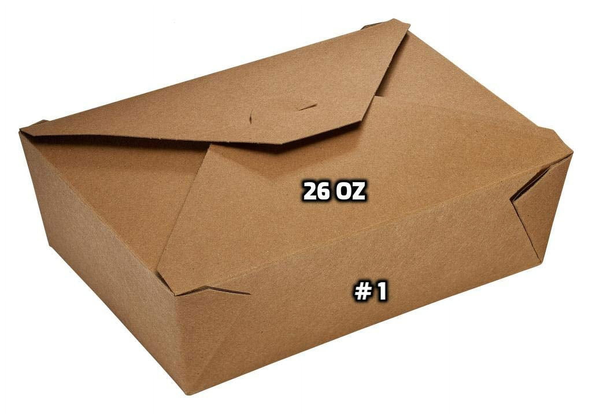 Pack] 26oz Disposable Paper Take Out Food Containers - to Go Containers ...