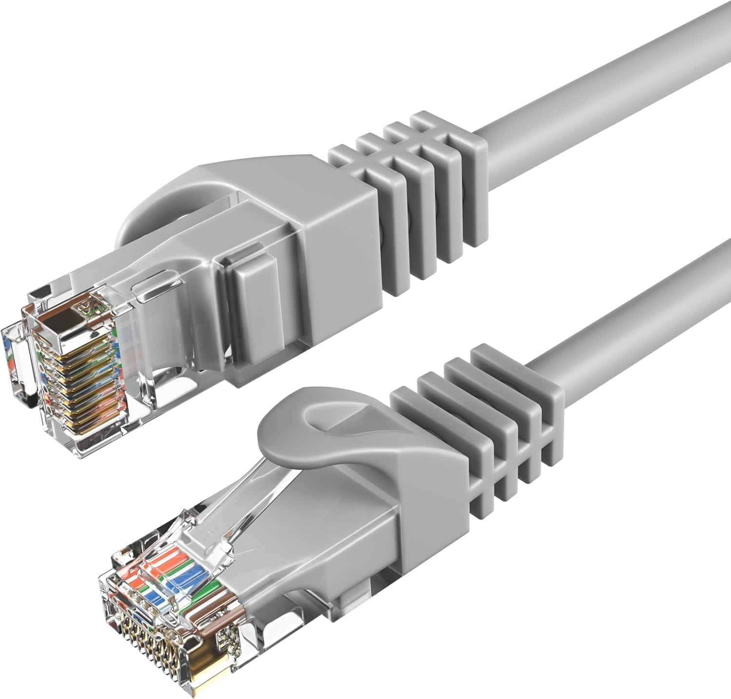 Pack of 3 - Cat6 20FT Gray Network Ethernet Patch Cables, 550Mhz Internet Wire, For Router ...