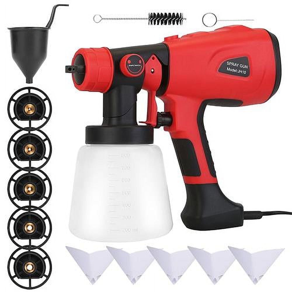 [Pack of 3] ElectricPaint SprayerHVLP Spray Painting Gun Handheld ...