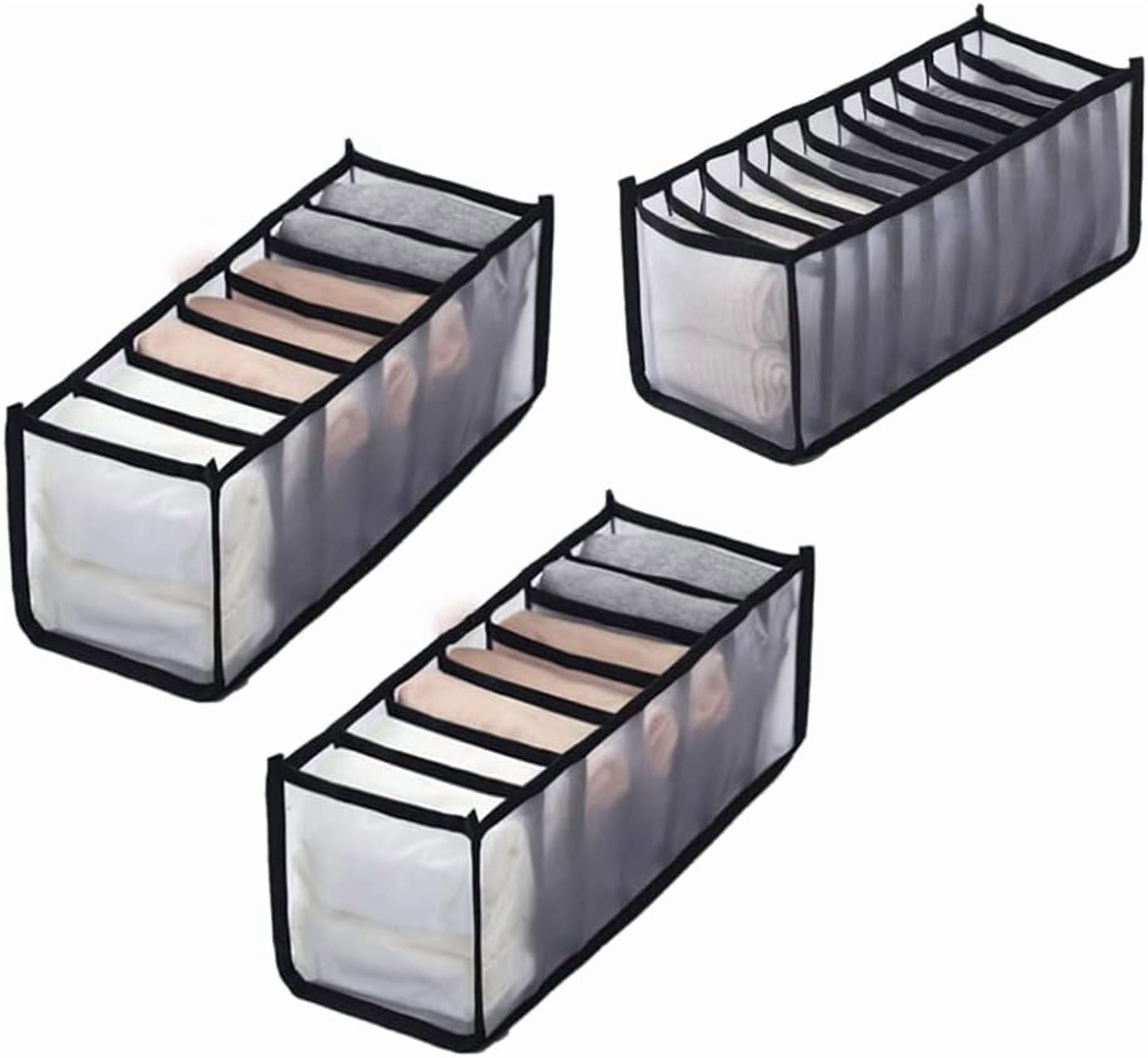 Pack of 3 Mesh Drawer Organizer Underwear Drawer Organizer Socks ...