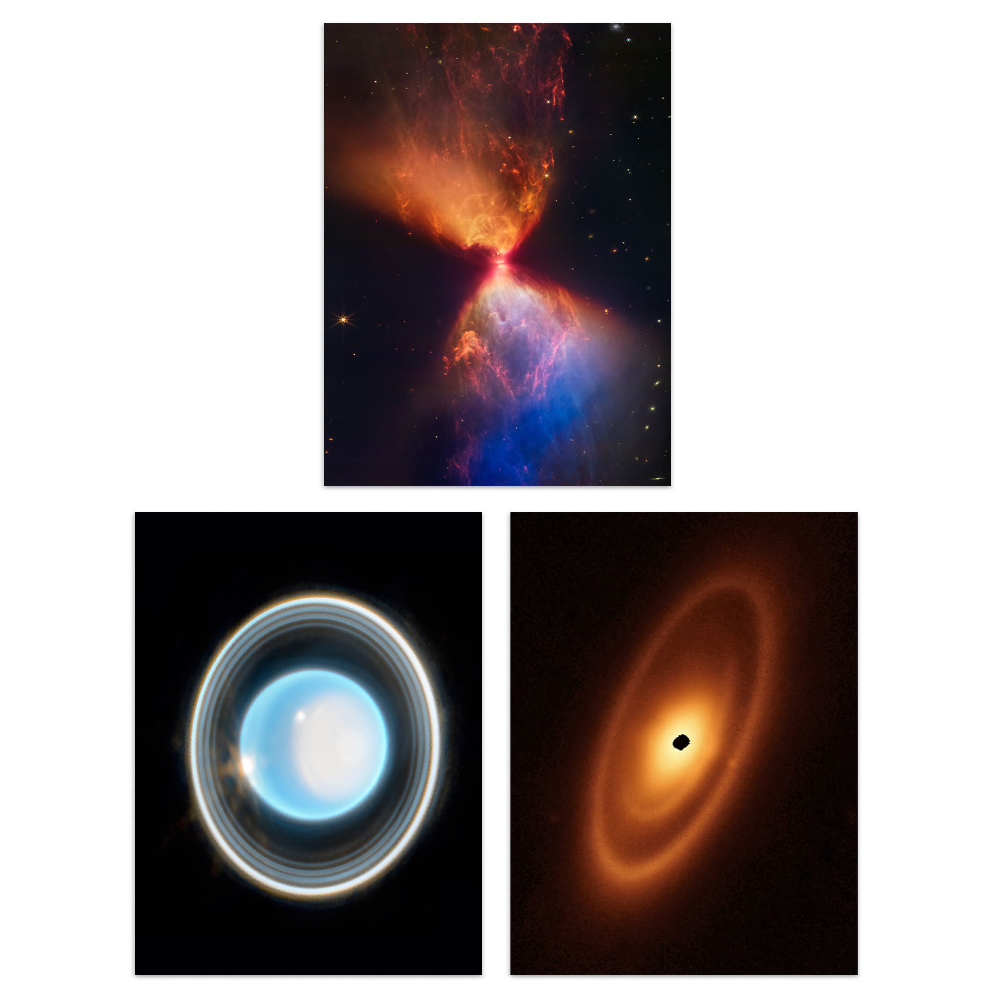 Pack of 3 NASA James Webb Space Telescope Images Zoomed in Uranus ...