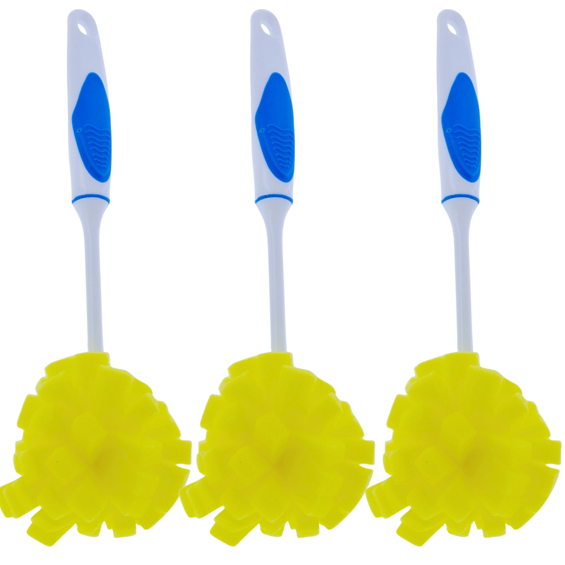 (Pack of 3) Scrub Buddies Dishwashing Sponges with Easy-Grip Handles ...