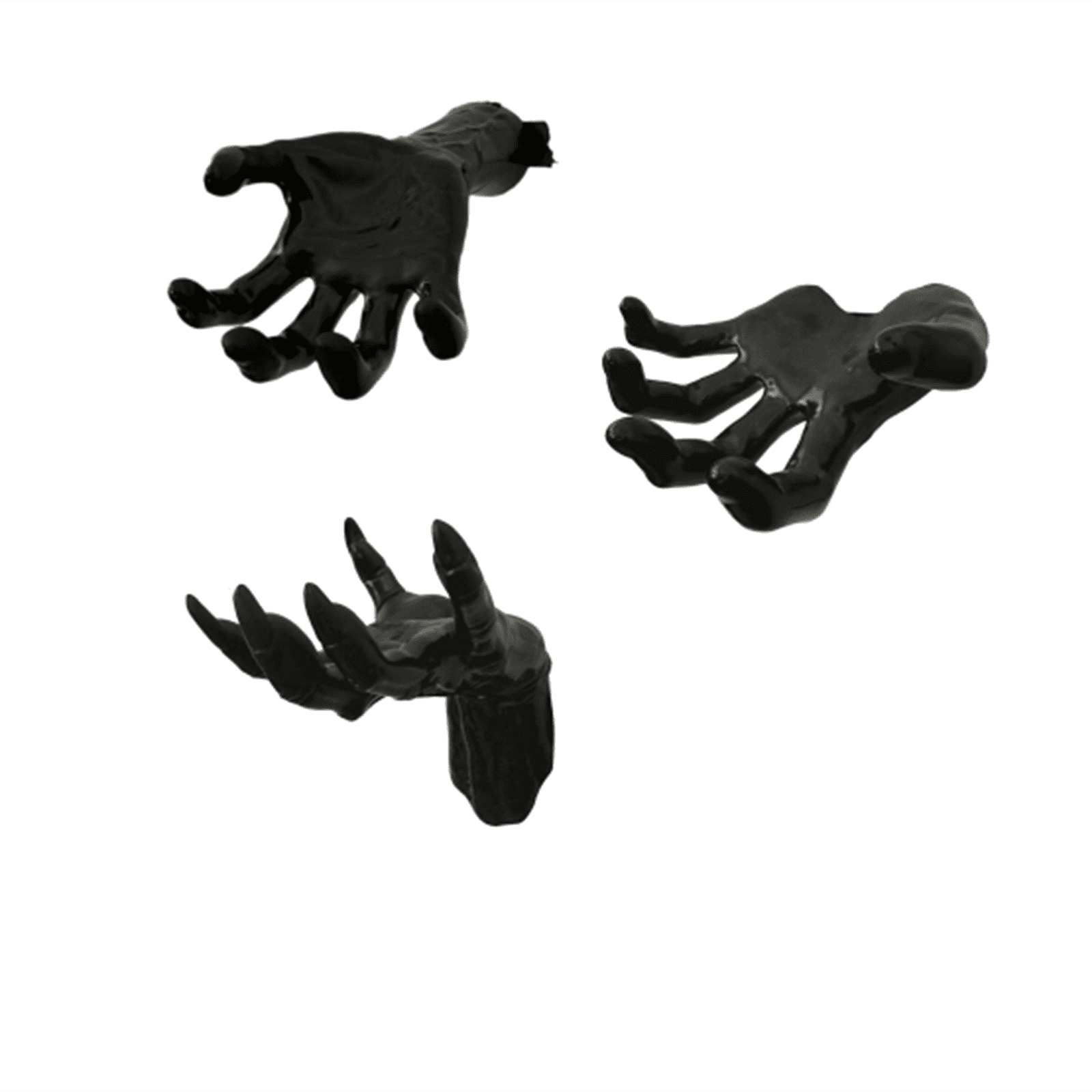 Pack of 3 Wall Mounted Creepy Reaching Hands with Lighted Candles for ...