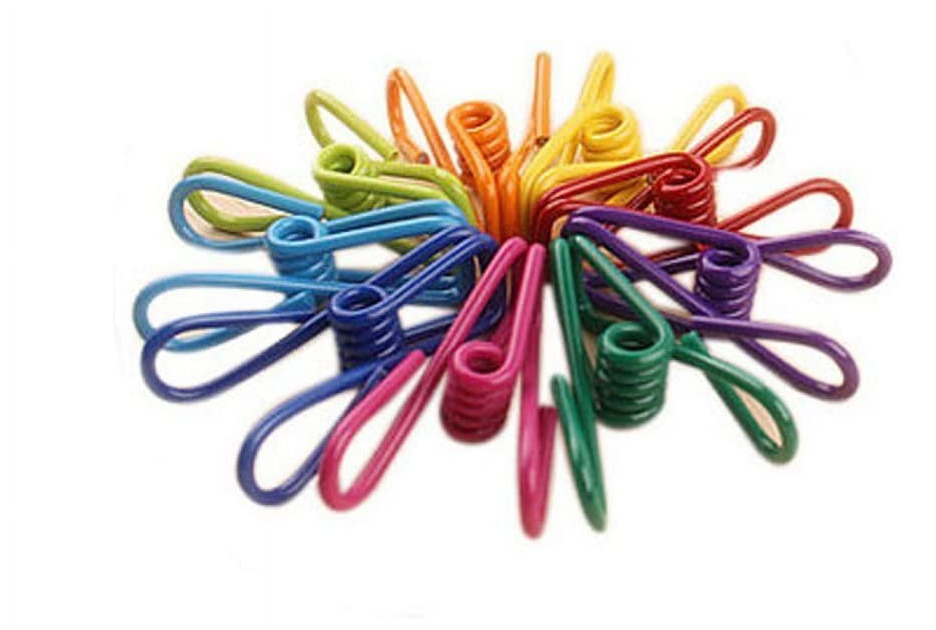 Pack of 30 Chip Bag Clips Assorted Colors Utility Clips -Coated 2" for ...