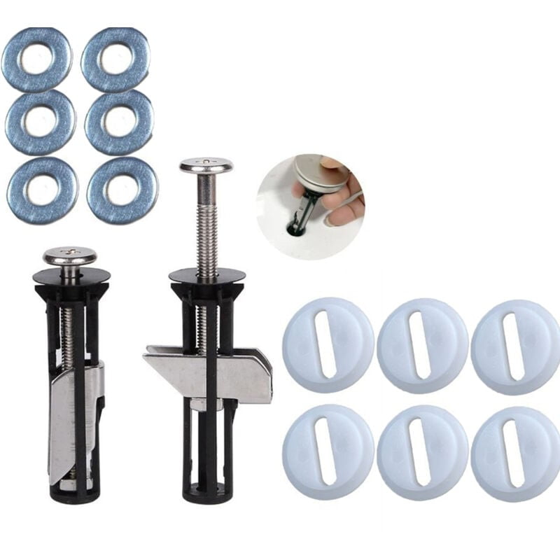 Pack 304 Stainless Steel Toilet Seat Fixing Bolts with 2 Sets Washers ...