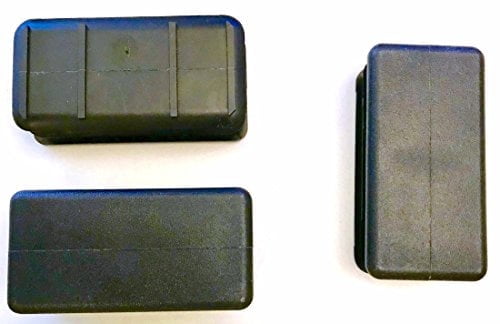 (Pack of 4) 1" x 2" Snap in Rectangular Cap Plugs (14-23 Ga - 1.83-1.95 ...