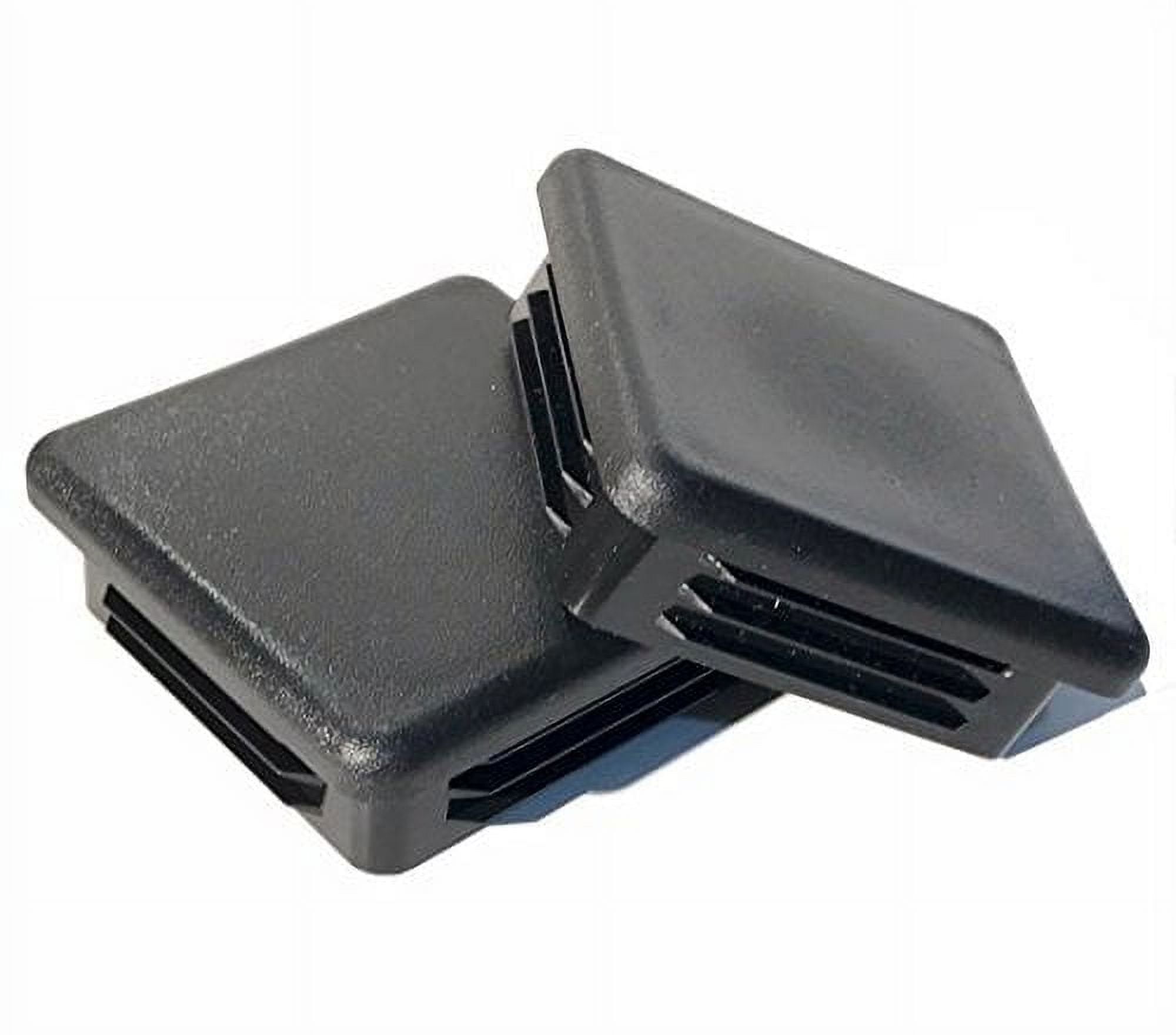 (Pack of 4) 3" Square Plastic Plugs |10 14 Ga - 3 x 3 Inch (for ID 2.74 ...