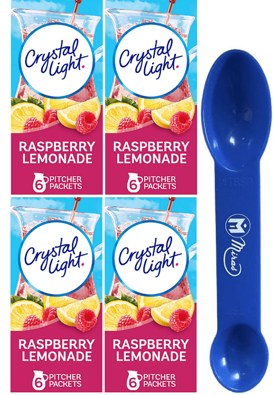 (Pack of 4) Crystal Light Raspberry Lemonade Artificially Flavored ...