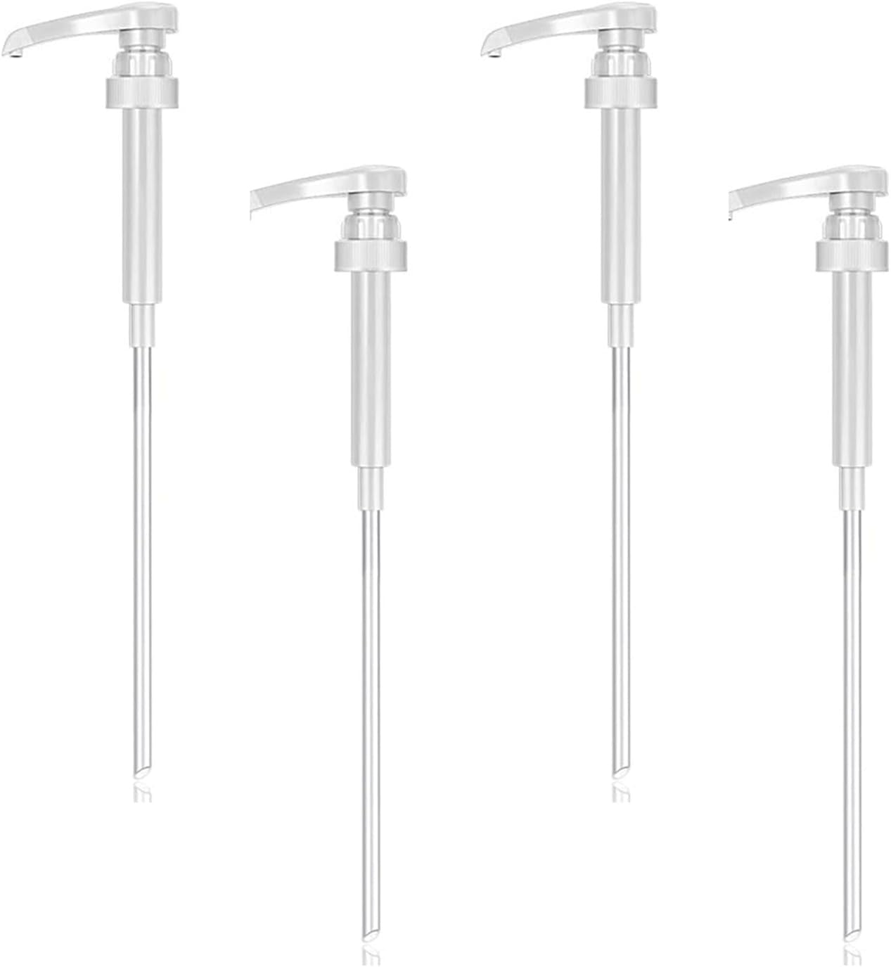 Pack of 4 Dosing Pump Syrup Dispenser, Caramel Syrup for Coffee, Coffee ...