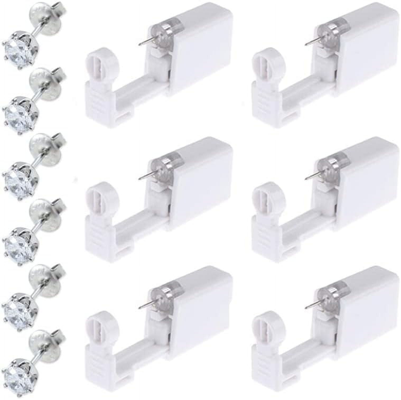 Pack of 4 Ear Piercing Gun, Disposable Ear Piercing Gun with Stud ...