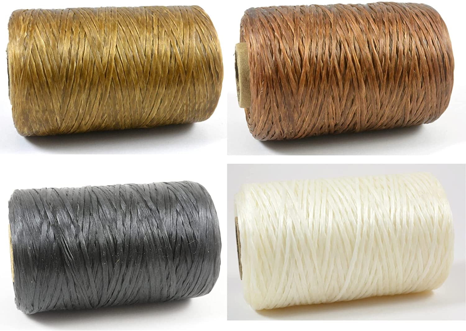 Kulay Artificial Deer Sinew Waxed Polyester Thread, 4-Pack, 300 Yards ...