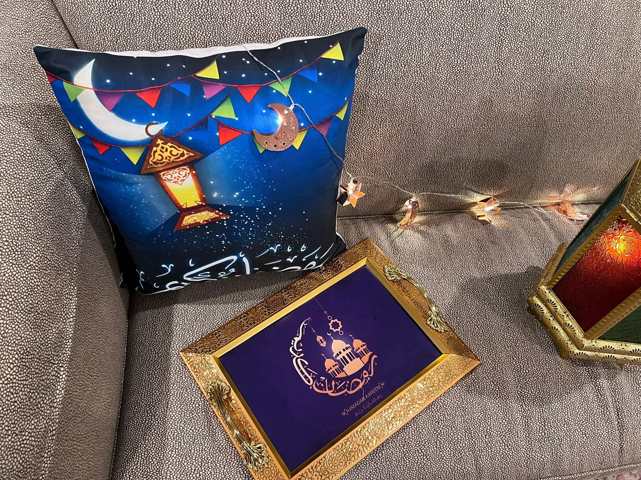 Pack of 4 Ramadan Themed Cushion Covers, Ramadan Mubarak Cushion Cover ...