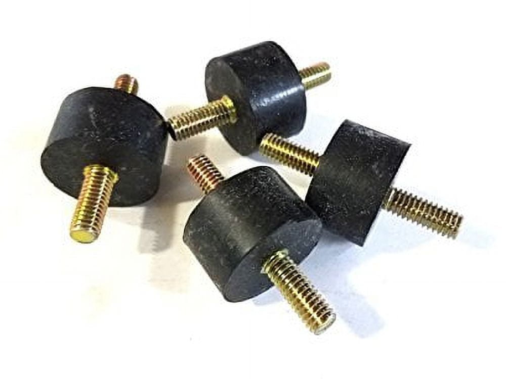 Pack of 4 Rubber Vibration Isolator Mounts - 1-1/4" Diameter x 3/4 ...