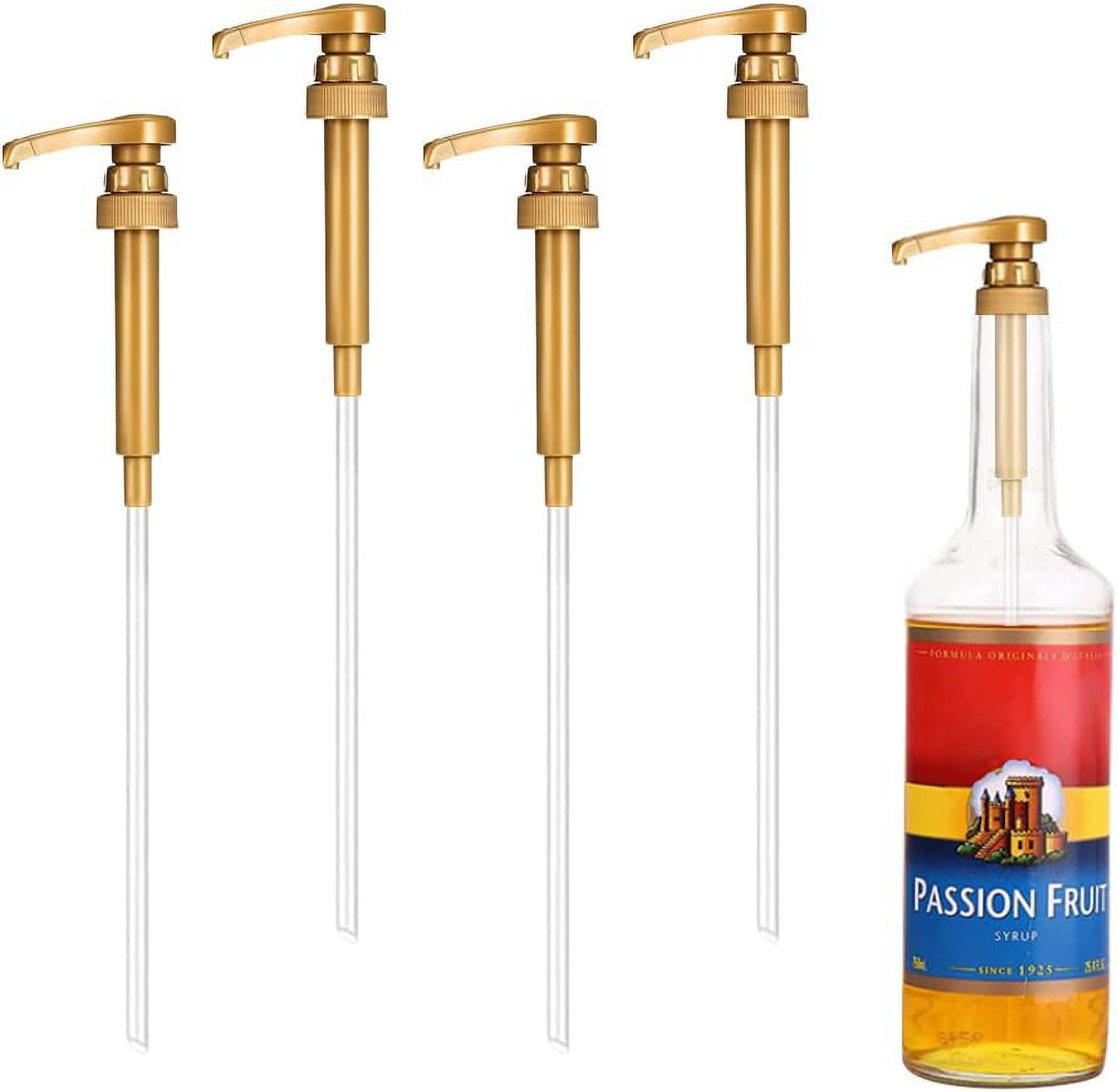 Pack of 4 Syrup Pump Dispenser Dosing Pump Syrup Dispenser Coffee Syrup ...