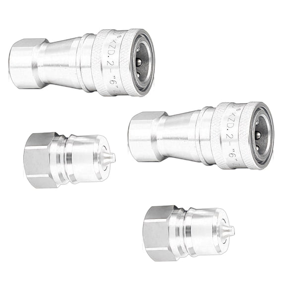 Pack of 4 Untarnished 1/4 Foot Quick Separate Regulators Tall Pressure ...