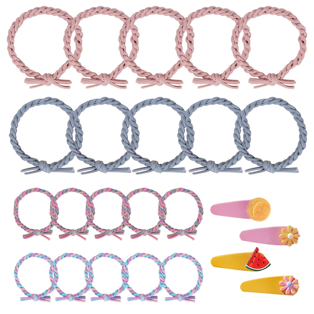 Pack Of 40 Stylish Braided Hair Ties, Super Elastic Original Hair Ties ...