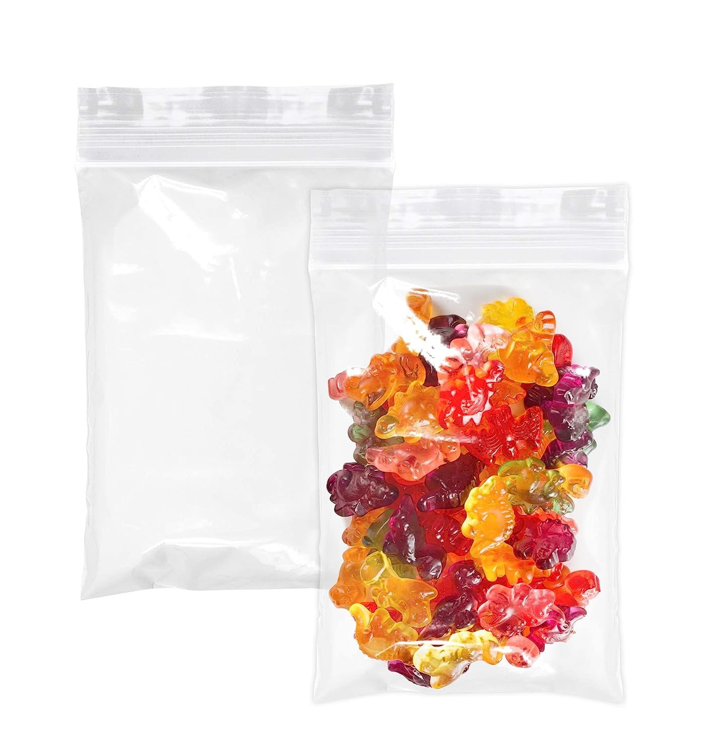 Pack of 4000 Clear Zipper Bags 3 x 4. Seal Top Polyethylene Bags 3x4 ...