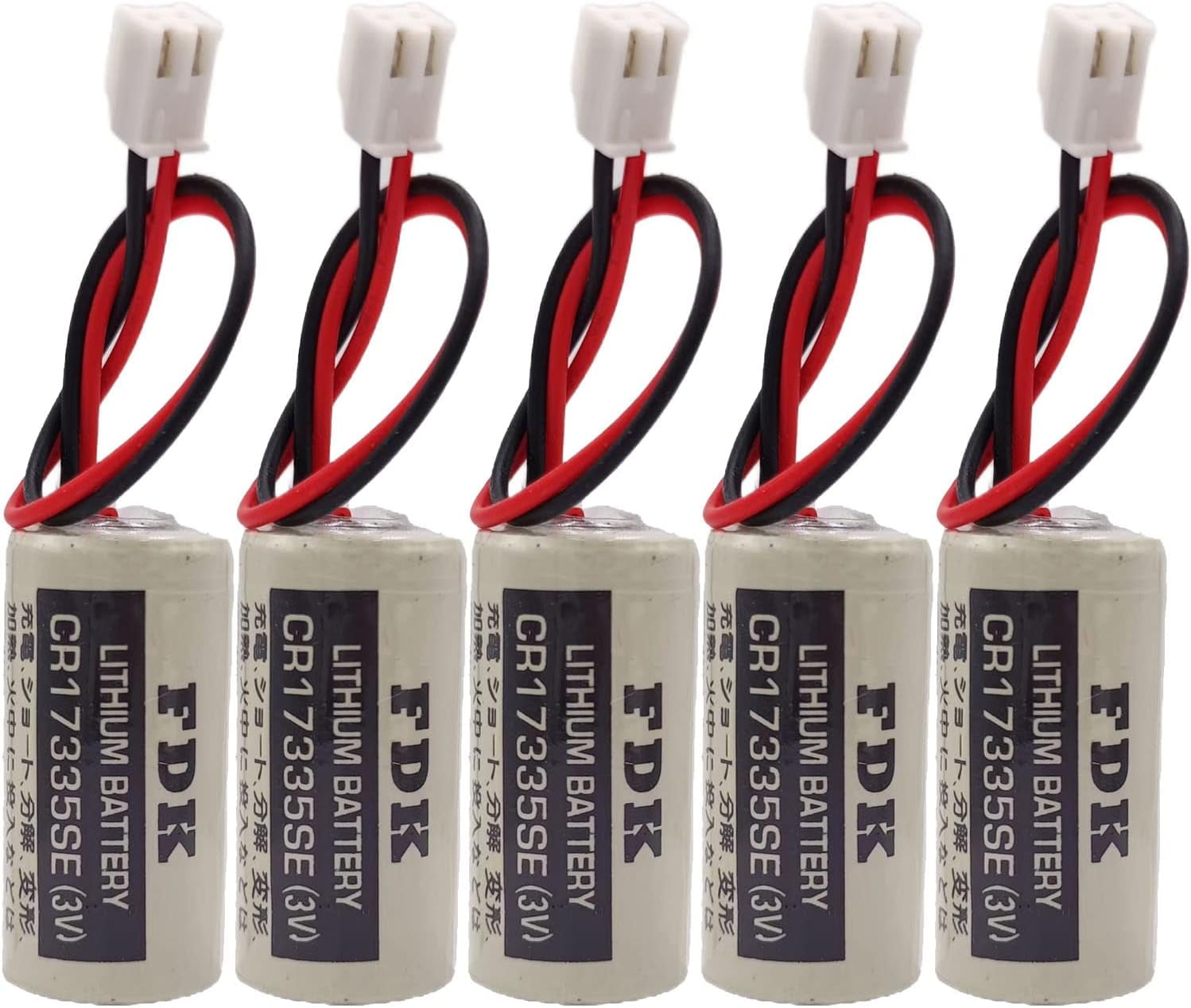 (Pack of 5) CR17335SE 3V 1800mAh Non-Rechargeable Lithium Cell for FDK ...