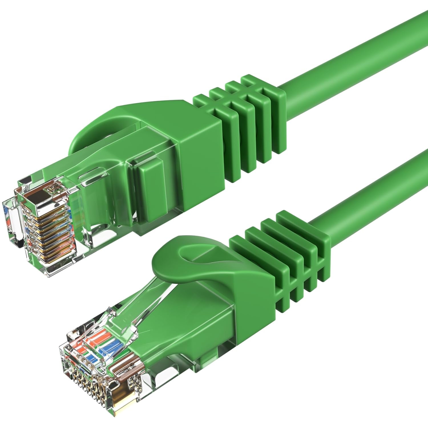 Pack of 5 - Cat6 200FT Green Network Ethernet Patch Cables, 550Mhz ...