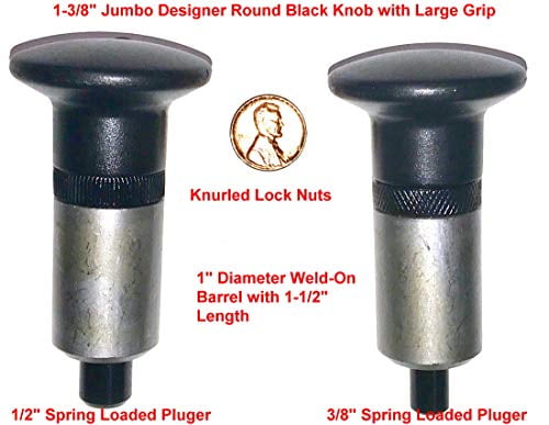 (Pack of 5) SBDs 'POP' Pull Pin 1/2" Diameter Spring Loaded Steel ...