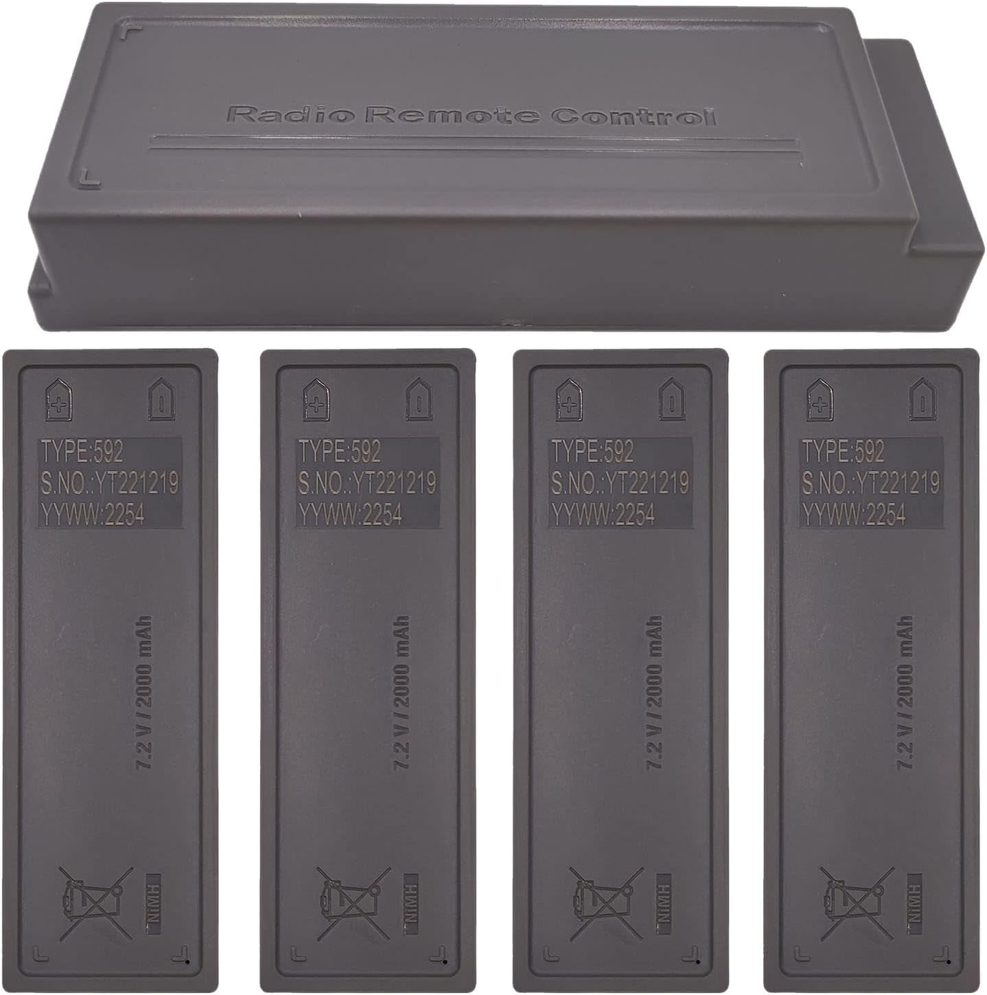 (Pack of 5) for Scanreco 7.2v 2000mah 592 Battery, RSC7220 13445 NiMH ...