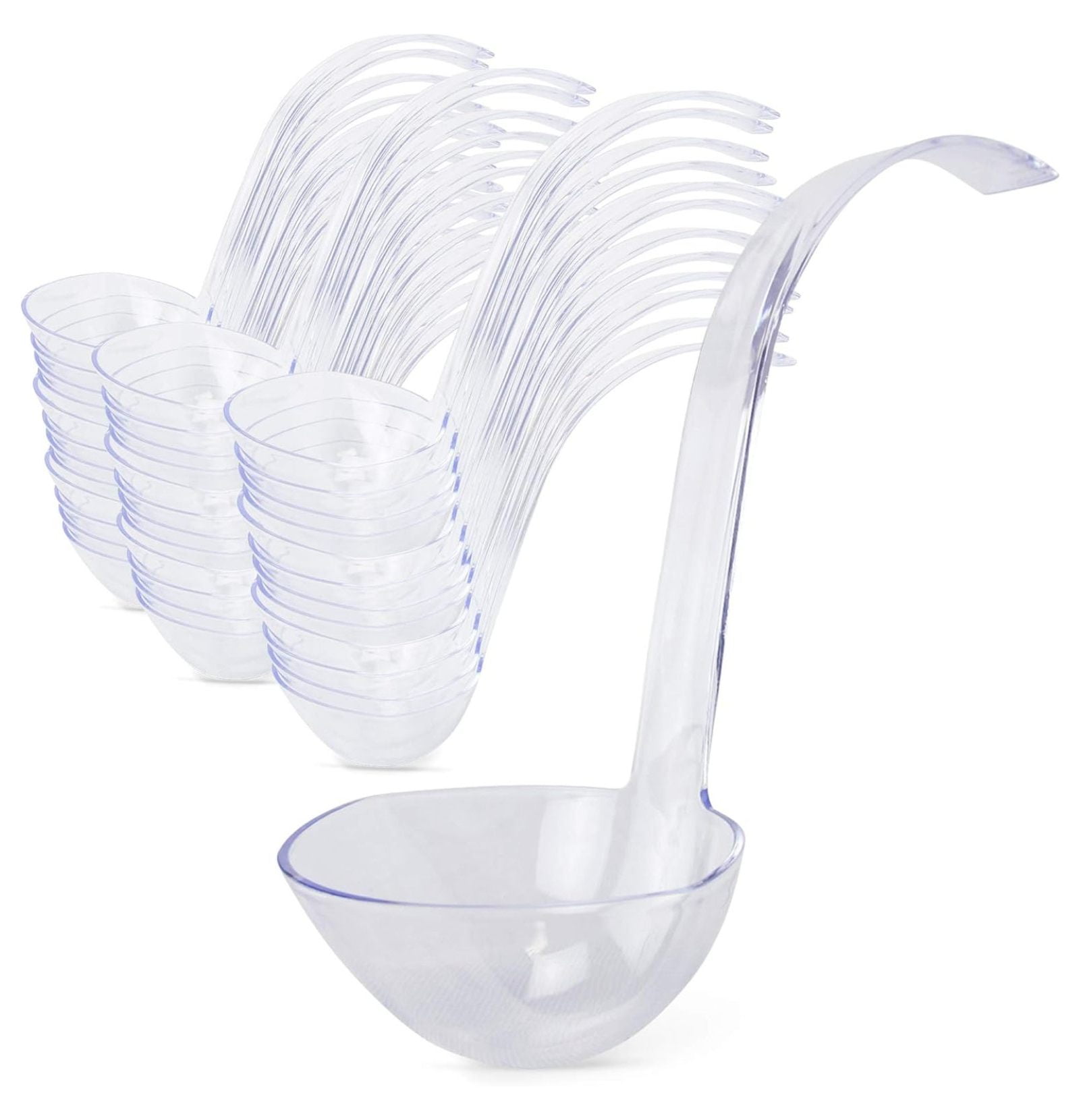 [ Pack] 5 oz Plastic Punch Bowl Ladle - Clear Serving Spoon for ...