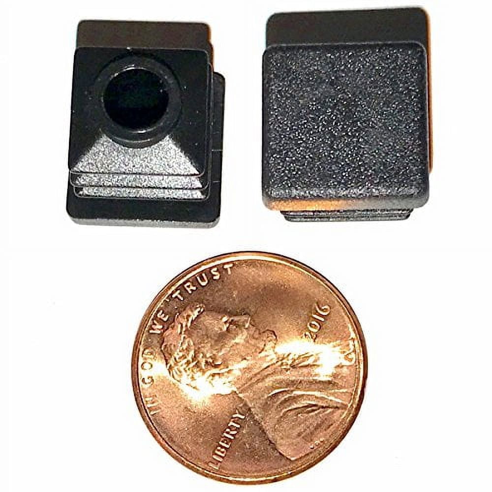 (Pack of 50) 1/2" OD Square End Caps (16-18 Ga - 0.37" - 0.40" ID Tube ...