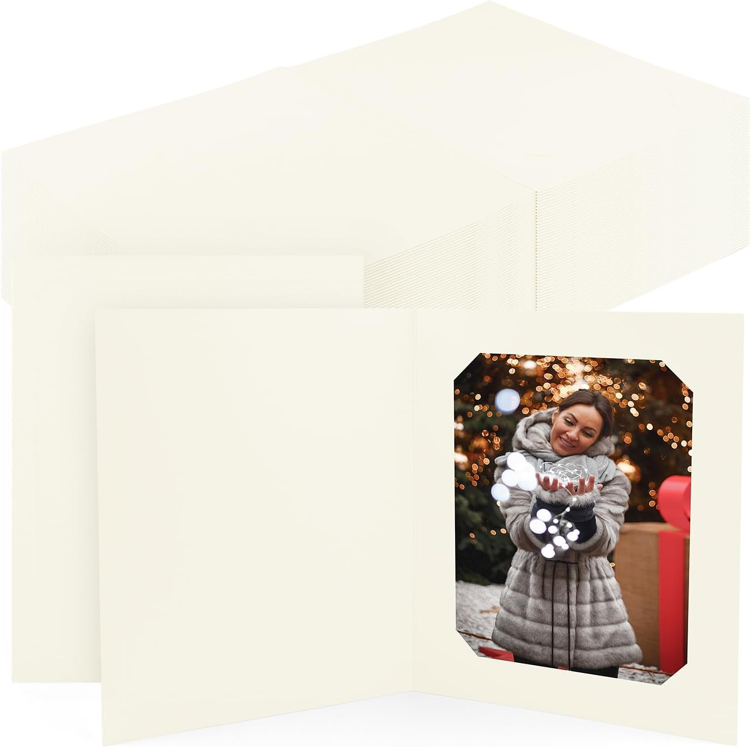 Pack of 50, 6x8 or 8x10 Photo Folders, Cardboard Picture Frame, Paper ...