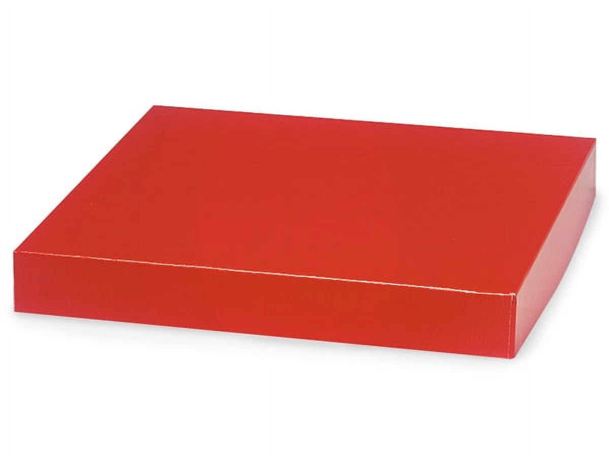Pack of 50, Red 10 x 10" Box Lid 100% Recycled Giftware Rigid Lid Use ...