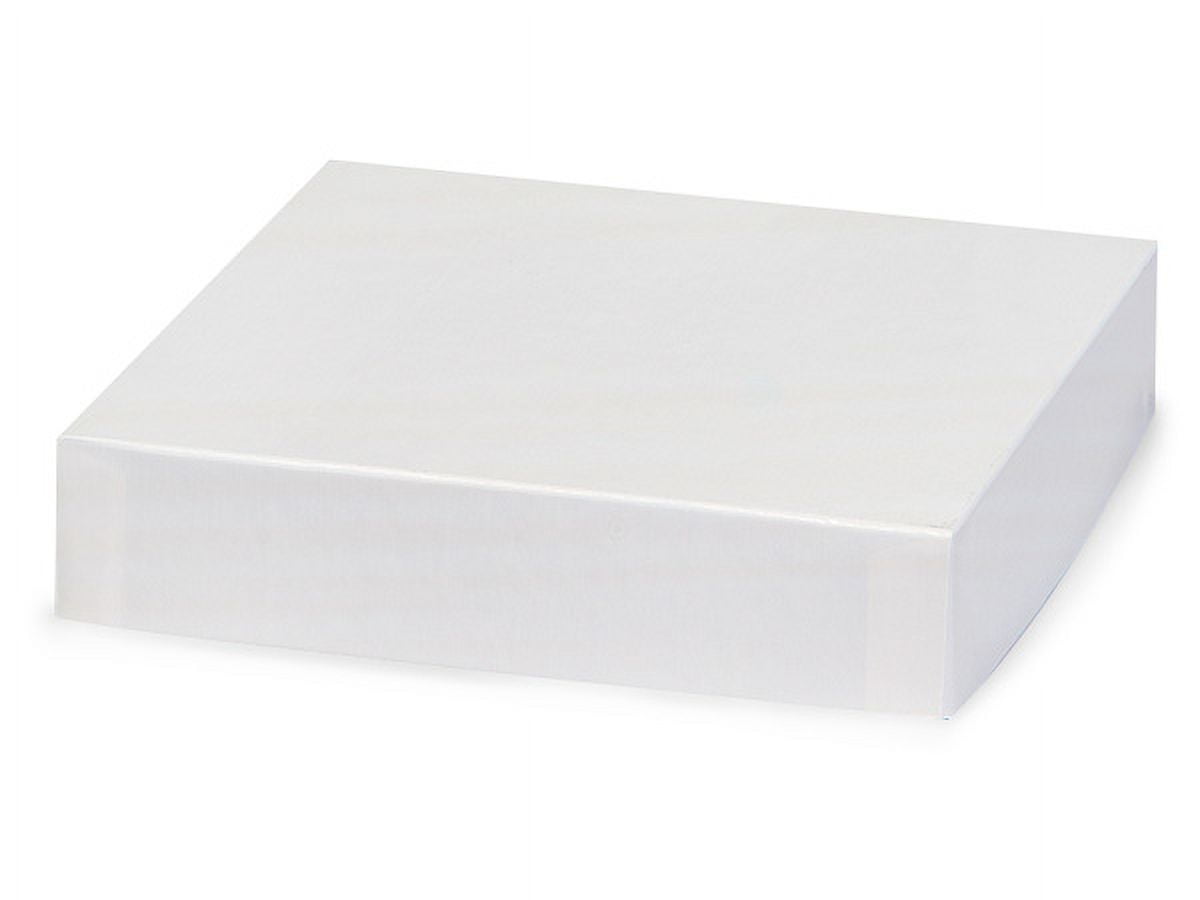 Pack of 50, White Gloss 6 x 6" Box Lid 100% Recycled Giftware Rigid Lid ...