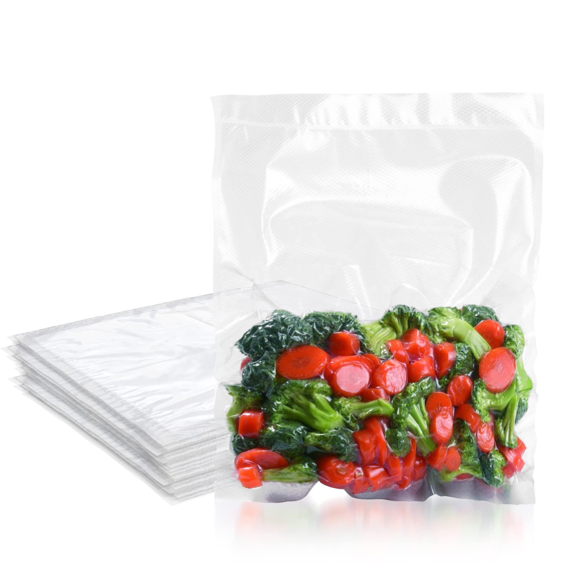 Pack of 500 Laminated Vacuum Pouches, Clear 12 x 15. Poly-Nylon Vacuum ...