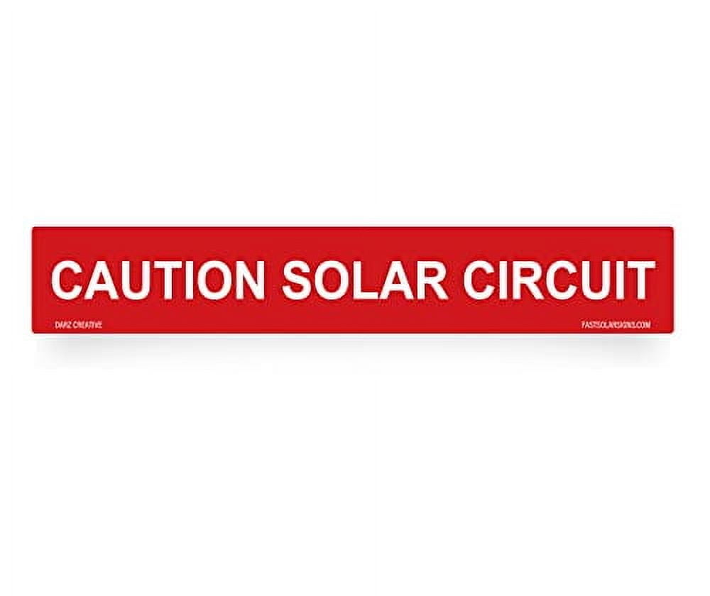 Pack of 56 | Caution Solar Circuit Stickers | Decals | Labels | PV ...