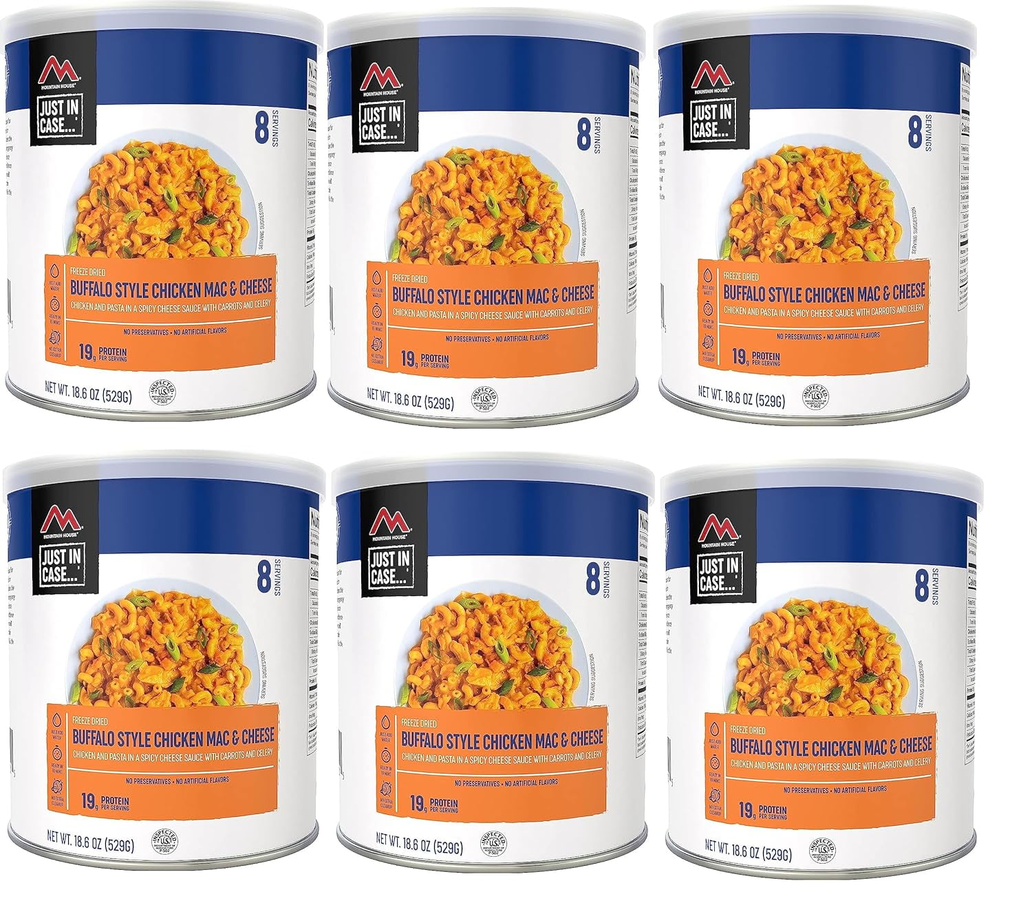 Mountain House Buffalo Style Chicken Mac & Cheese, Dehydrated Meals for ...