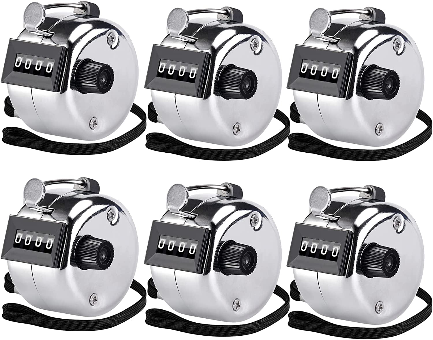 Pack of 6 Colors Handheld Tally Counter, 4-Digit Number Clicker Counter ...