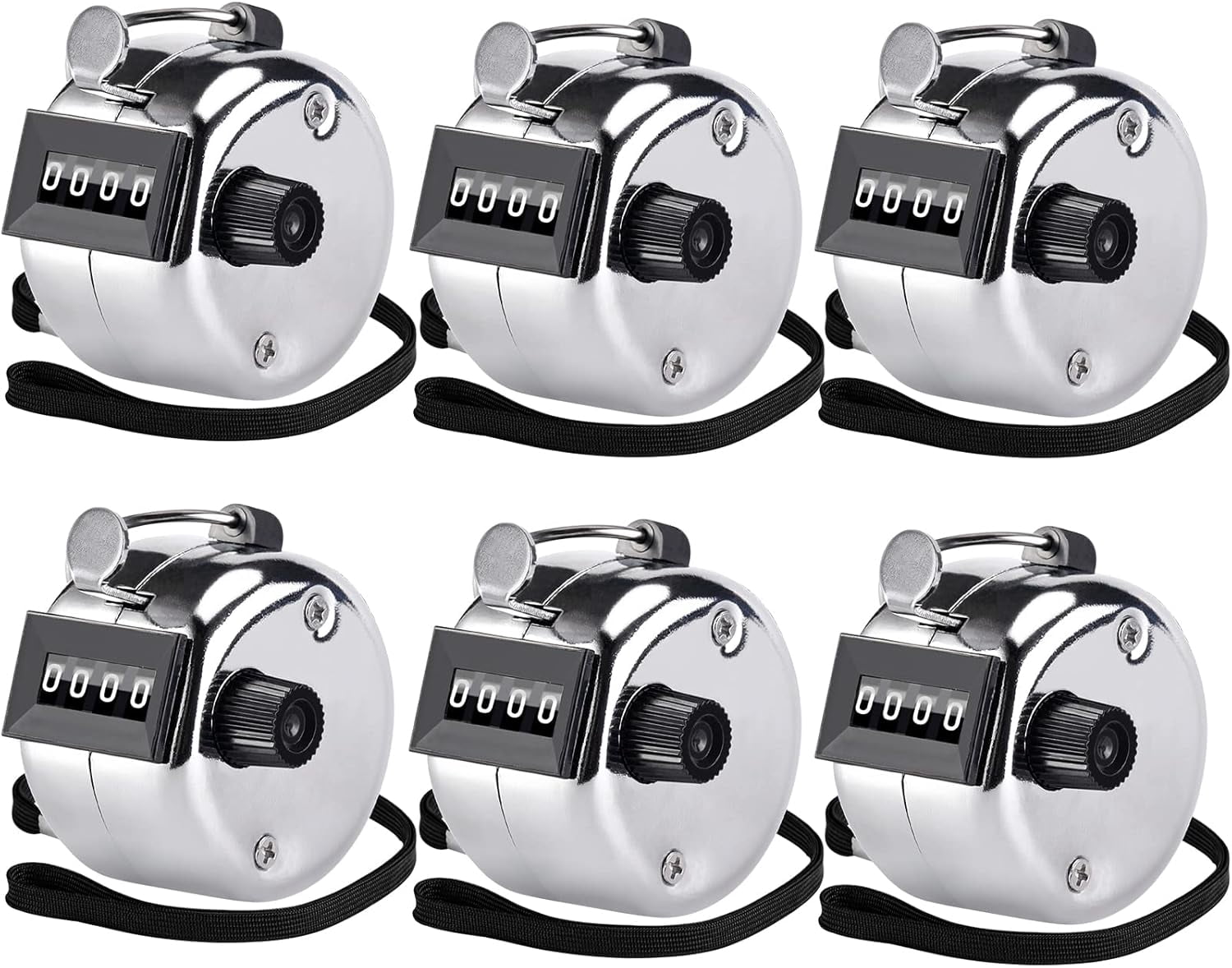 Pack of 6 Colors Handheld Tally Counter, 4-Digit Number Clicker Counter ...